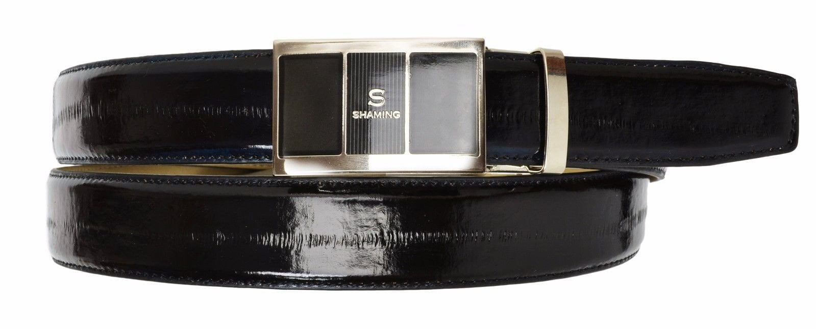 Genuine Eel Skin Belt with Adjustable Buckle E 100 - Walmart.com