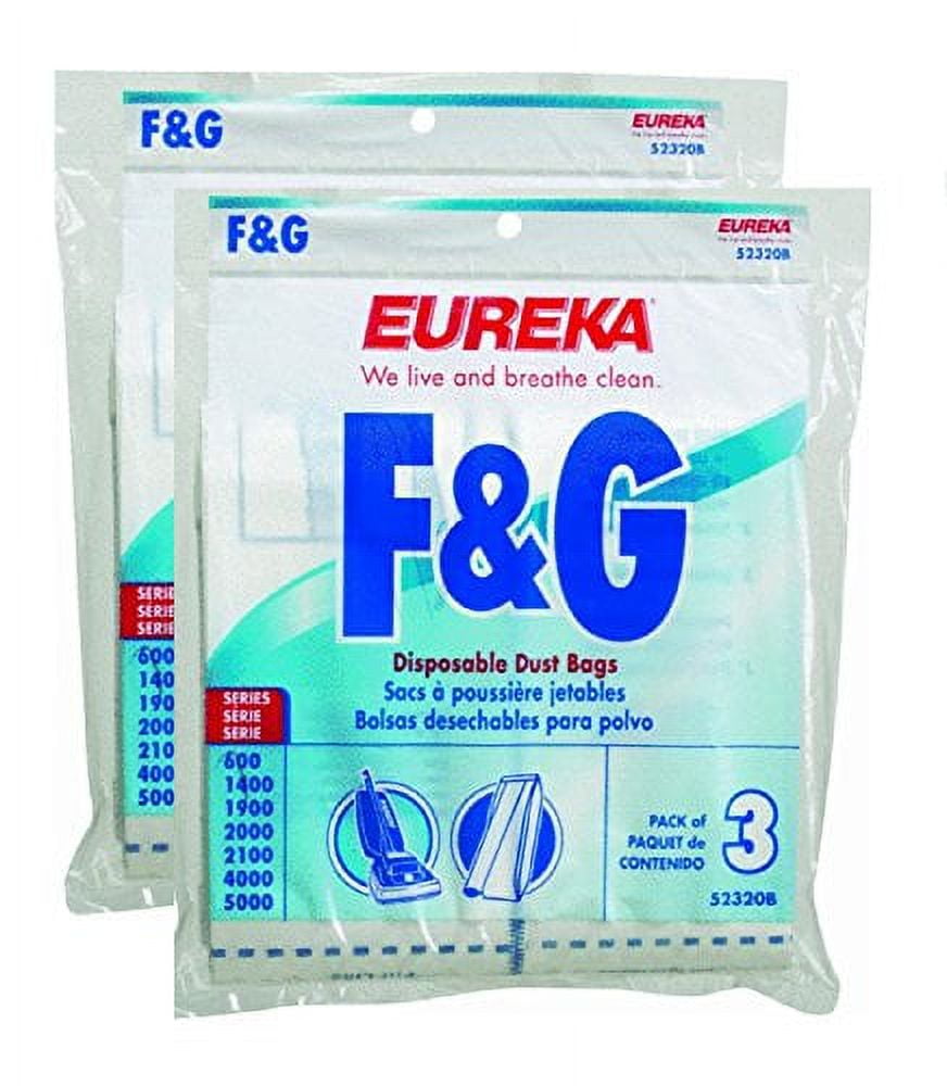 Genuine Eureka F&G Disposable Dust Bag 52320C-6 6-Pack - Walmart.com