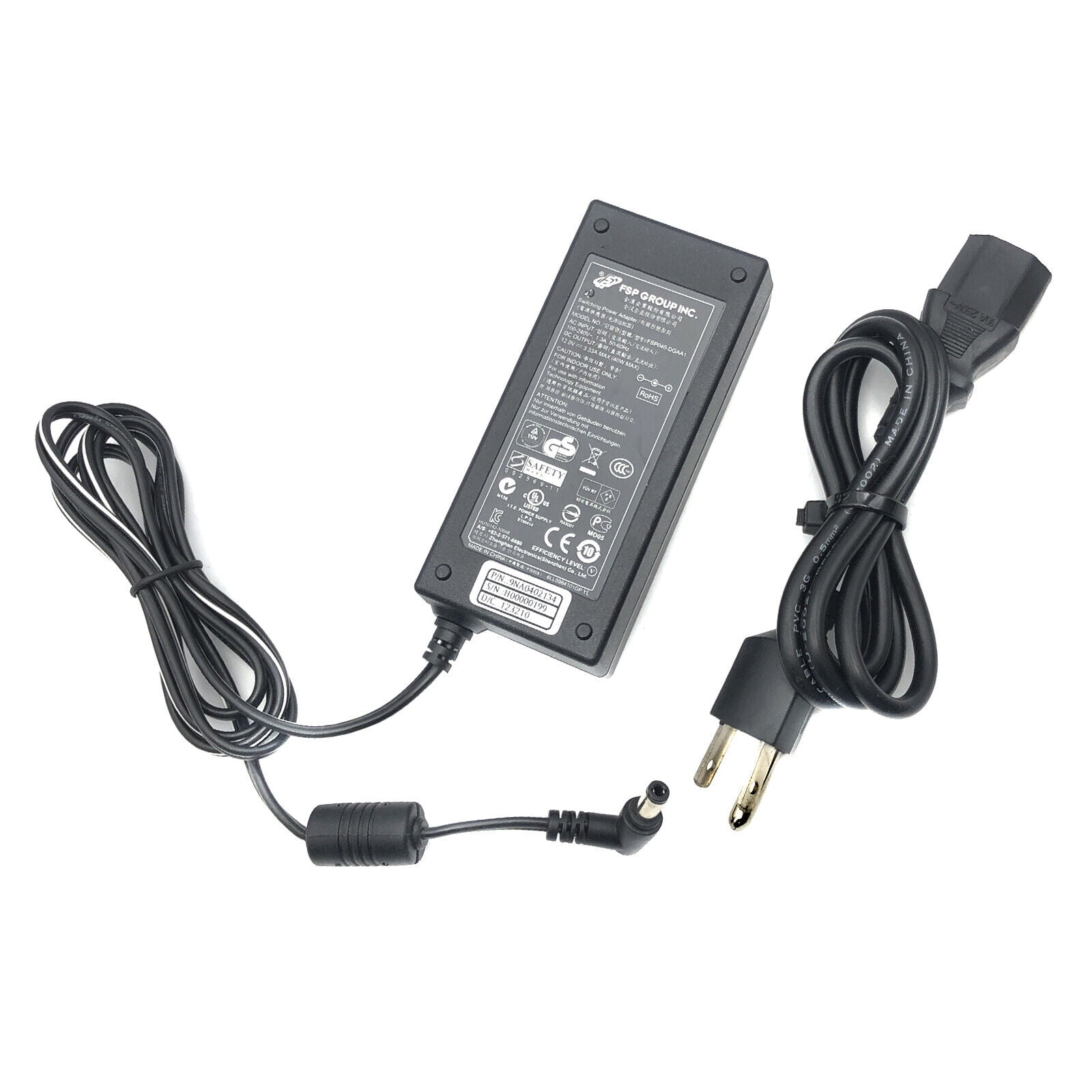 Pre-Owned Genuine FSP FSP040-DGAA1 AC/DC Switching Power Adapter 12V 3.33A 40W - 5.5x2.5mm ...