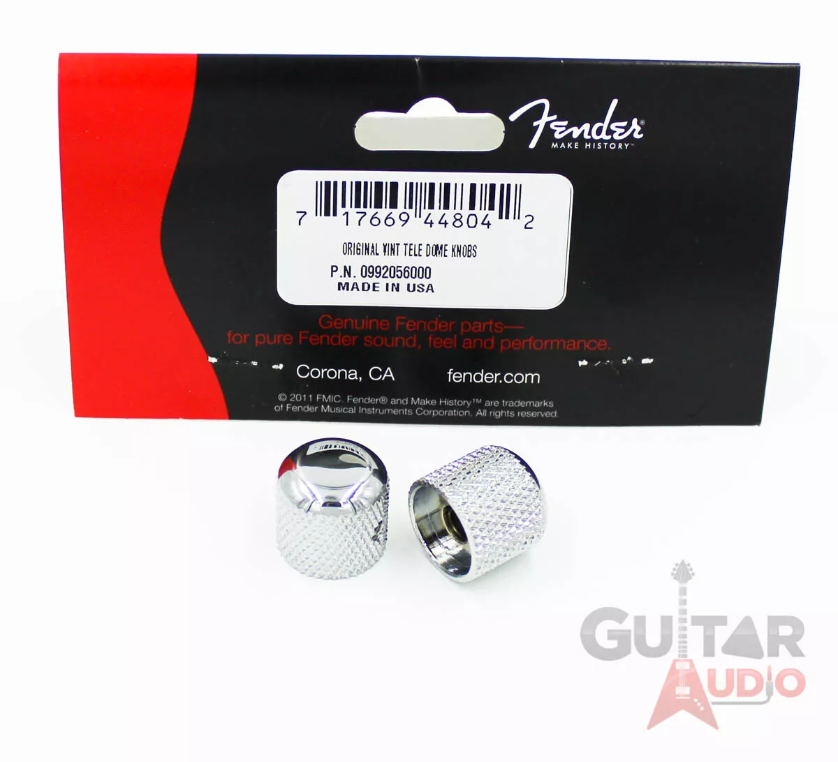 Genuine Fender Original Tele/Telecaster or Precision Bass Dome Knobs - Chrome - Walmart.com
