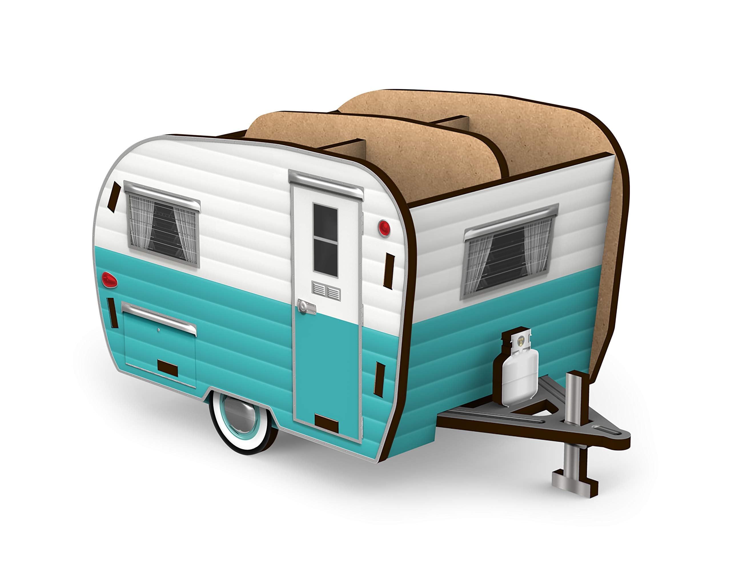 Genuine Fred HAPPY CAMPER Vintage Camper Pencil Holder, White and Blue ...