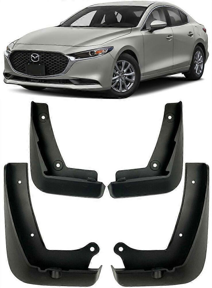 Genuine Front & Rear Molded Splash Guards Mud Flaps For 2019-2024 Mazda ...