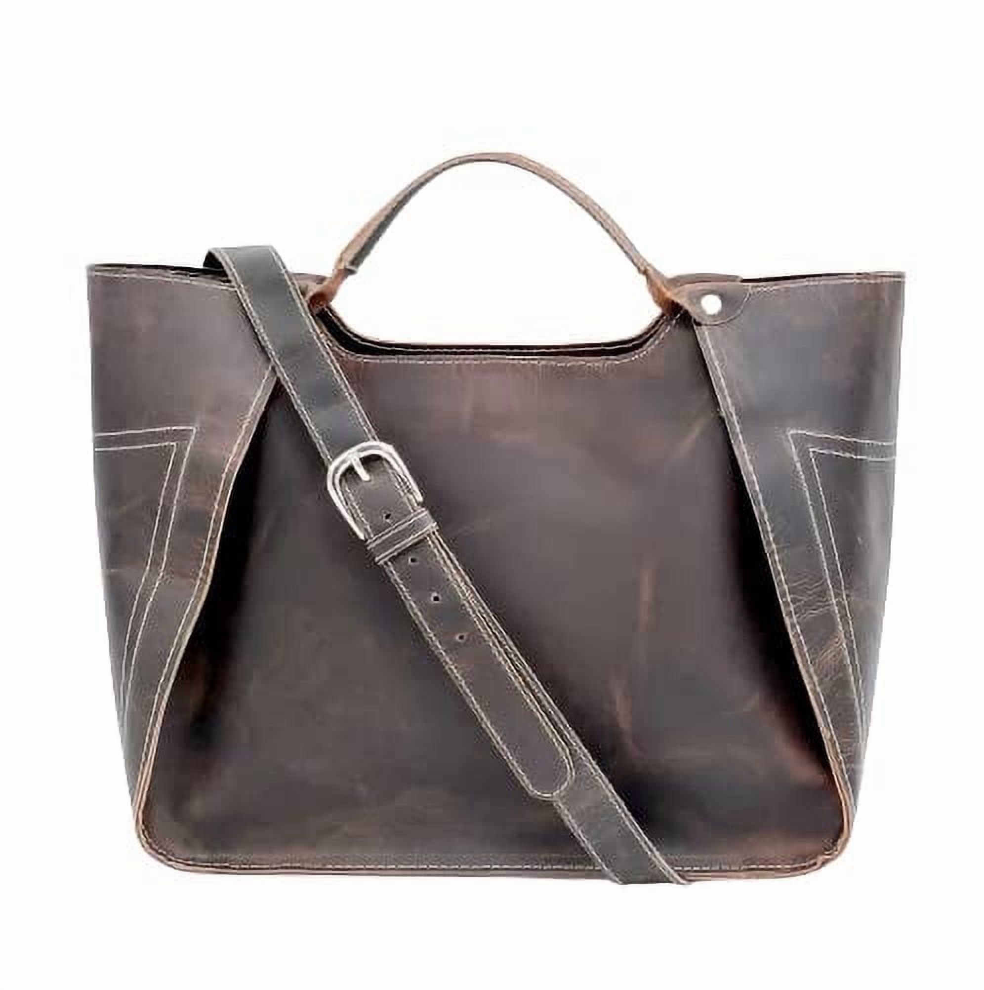 Genuine Leather Purse Travel Handbag Designer Shoulder Tote Bag for ...