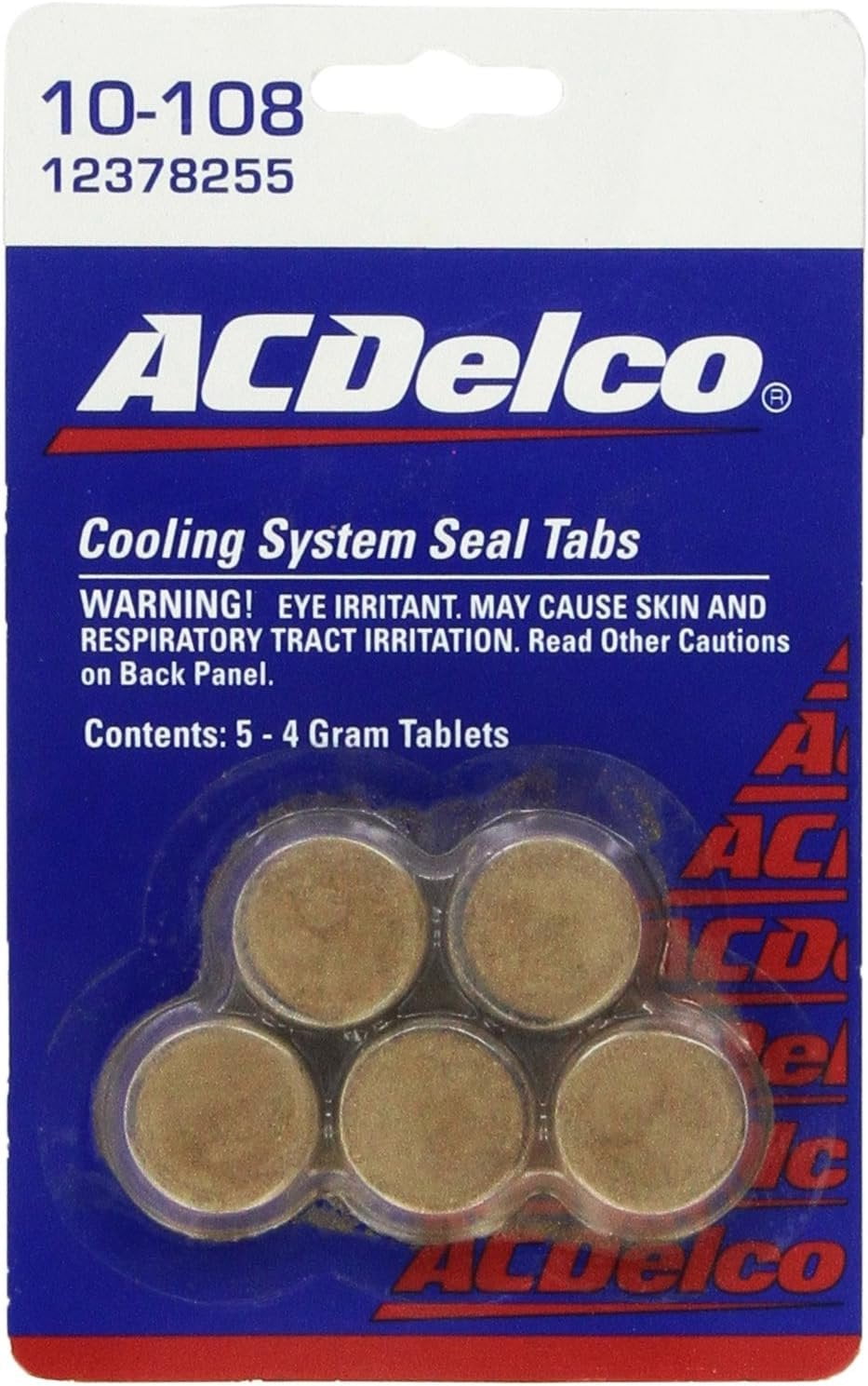 Genuine GM Fluid 12378255 Cooling System Seal Tablet - 4 Grams, Pack of ...