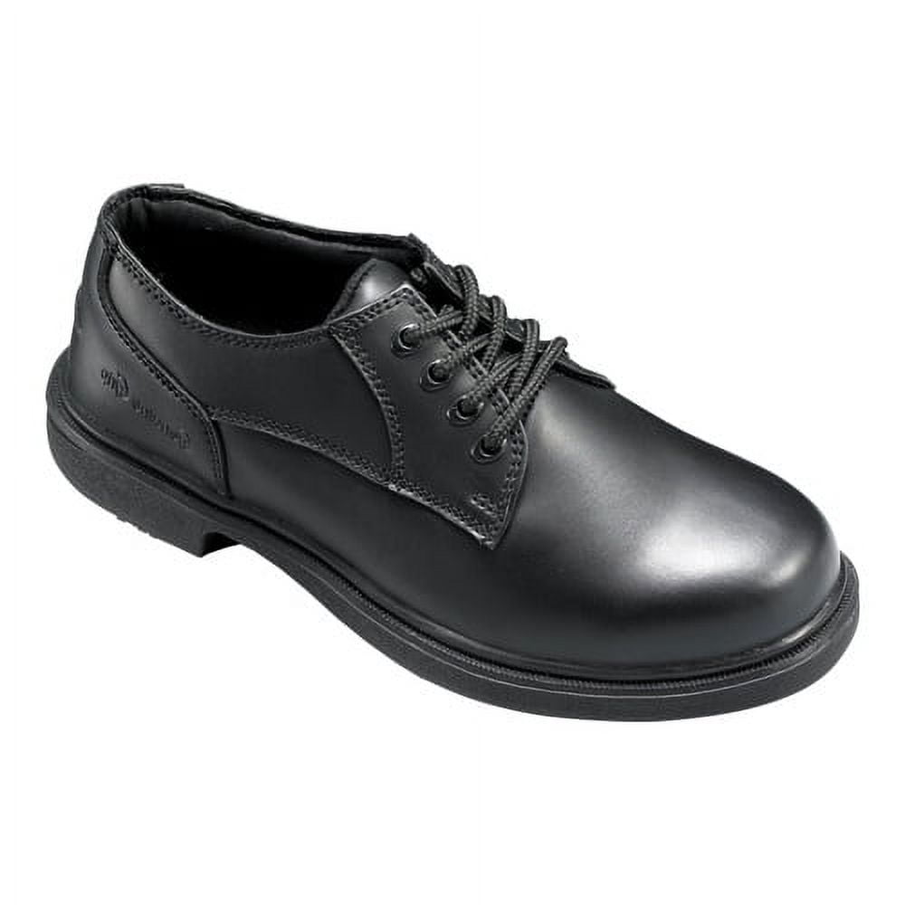 Genuine Grip 7100-10W Men's Comfort Oxford Work Shoes Black - 10 Wide ...