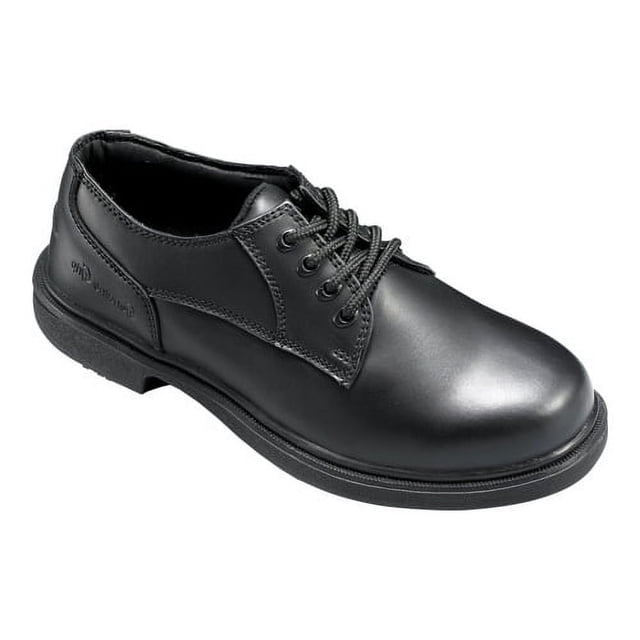 Genuine Grip 7100-10W Men's Comfort Oxford Work Shoes Black - 10 Wide ...