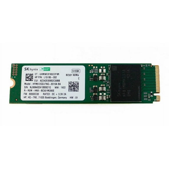 Genuine HP 512GB NVMe PCIe M.2 2280 SSD Drive L35677-403 - Walmart.com