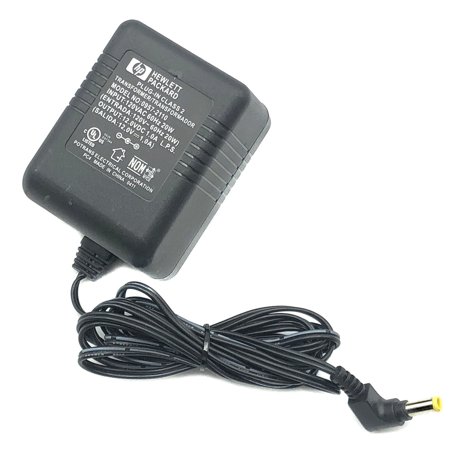 Pre-Owned Genuine HP AC DC Wall Adapter 12V 1A Model 0957-2110 Plug In ...