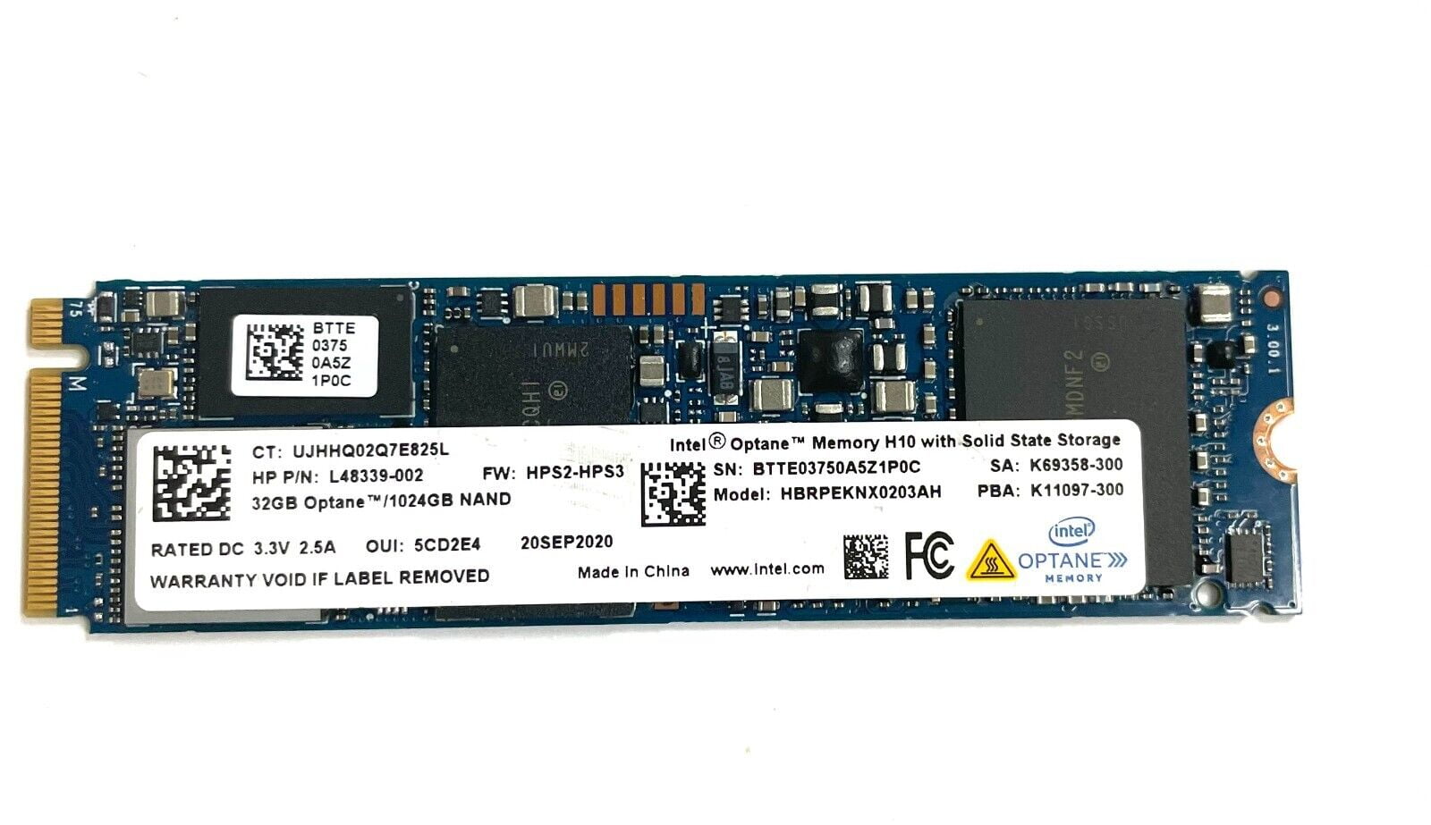 Genuine HP Intel HBRPEKNX0203AH SSD 1TB with 32GB OPTANE PCIE NVMe M.2 - Walmart.com