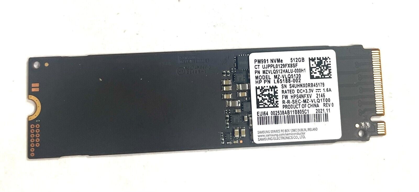 Genuine HP Samsung 512GB Sold state Drive NVMe PCIe SSD MZVLQ512HBLU-00BH1 - Walmart.com