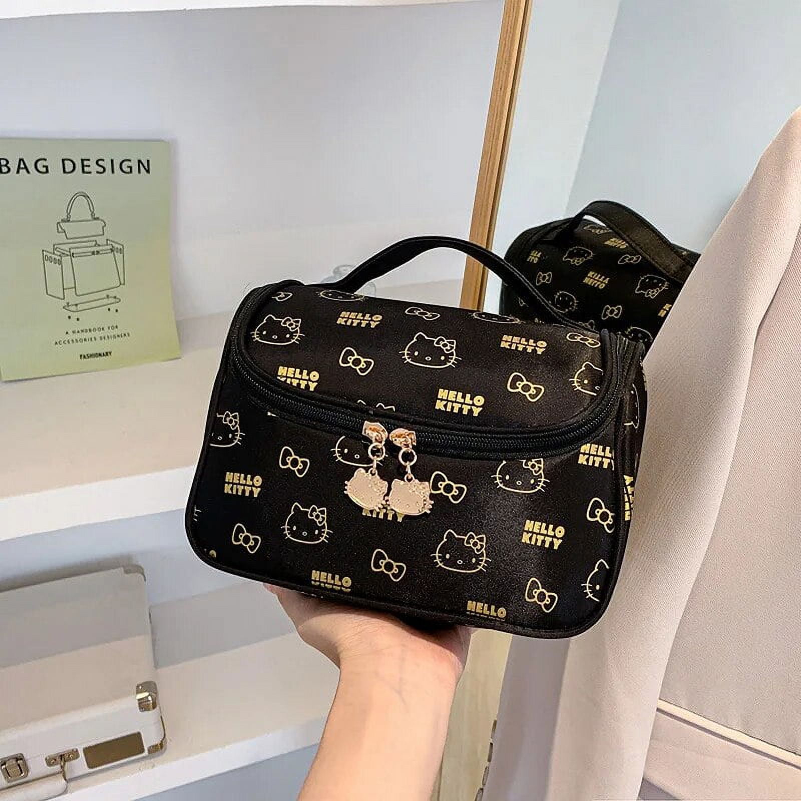 Genuine Hello Kitty Makeup Bag Korean Sanrio Cosmetic Bags Kawaii ...