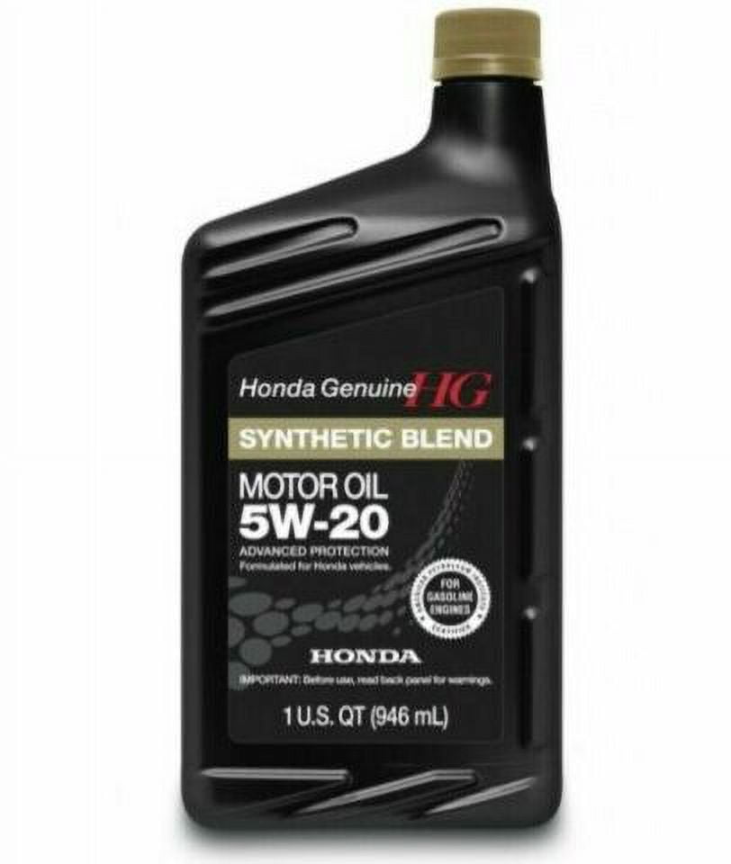 Honda Genuine Engine Motor Oil, Synthetic Blend, 5W-20, 12 Quarts, OE ...
