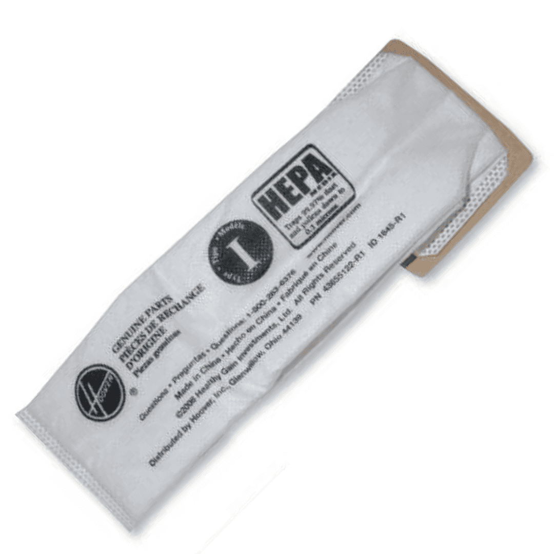 Genuine Hoover Cloth Type I HEPA Vacuum Bags AH10005 Platinum Canister ...
