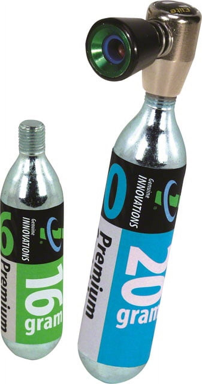 Genuine Innovations Air Chuck Elite Co2 Inflator Kit w/ 16g & 20g ...