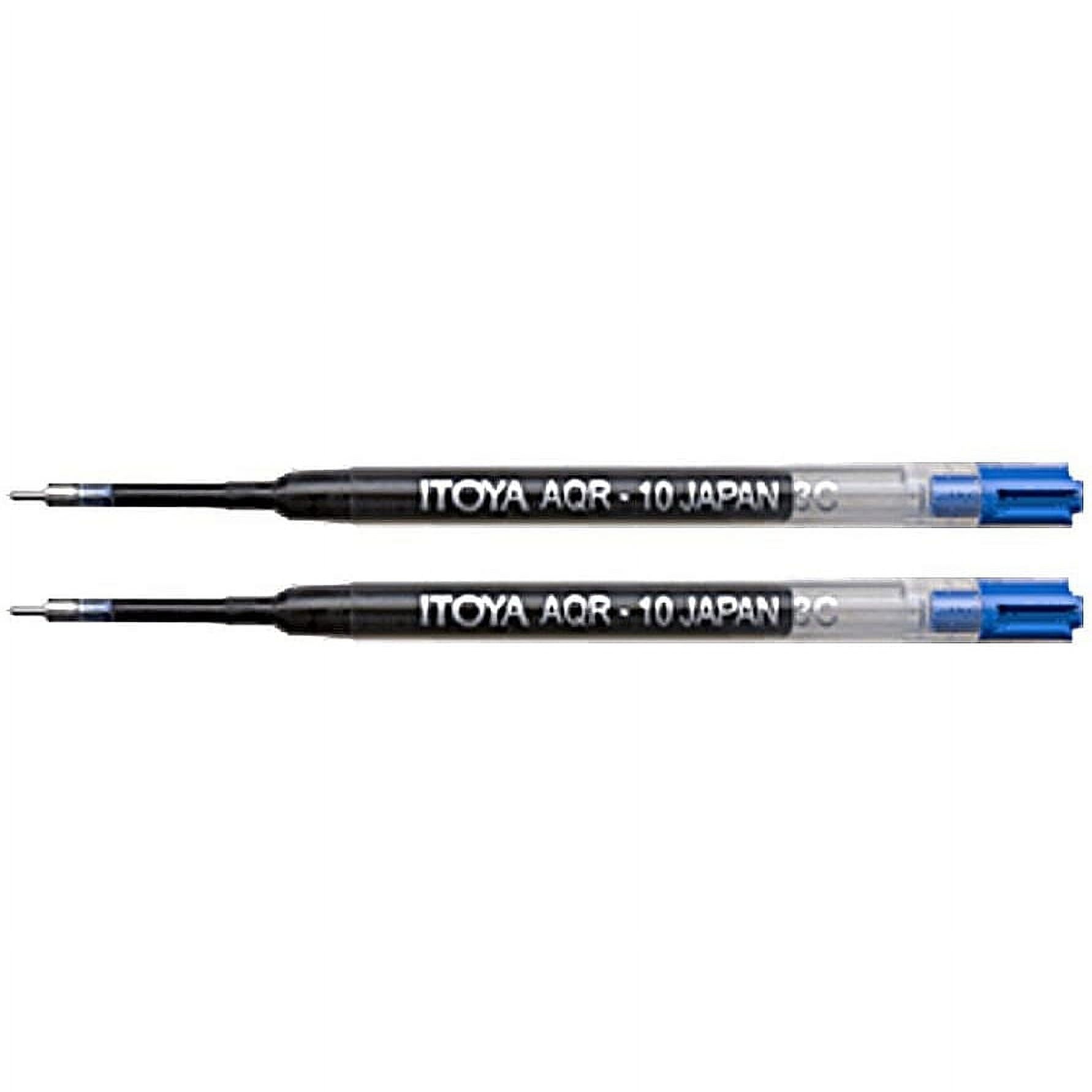 Genuine Itoya Aquaroller Ballpoint-Pen Refills 1 0mm Pack of 2 Blue Ink - Walmart.com