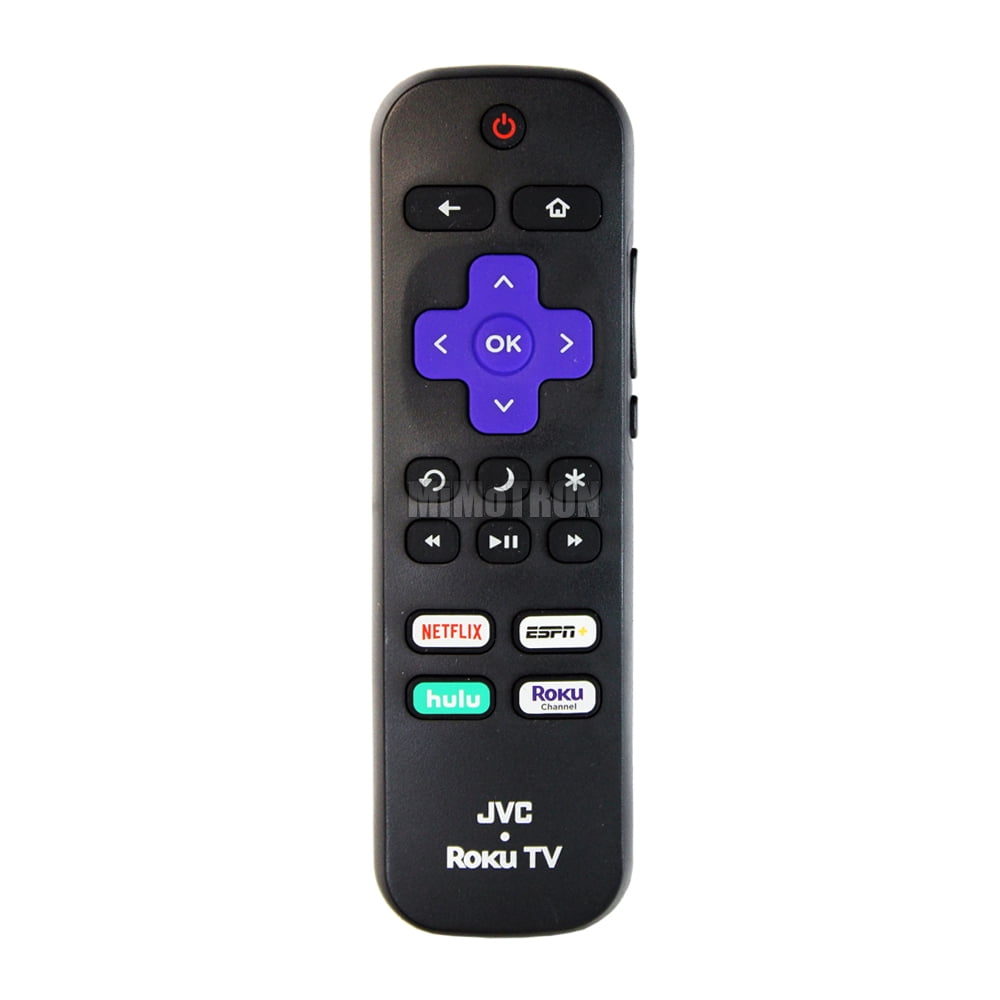 Genuine JVC 101018E0067 Roku Smart TV Control Remote with Netflix, ESPN ...