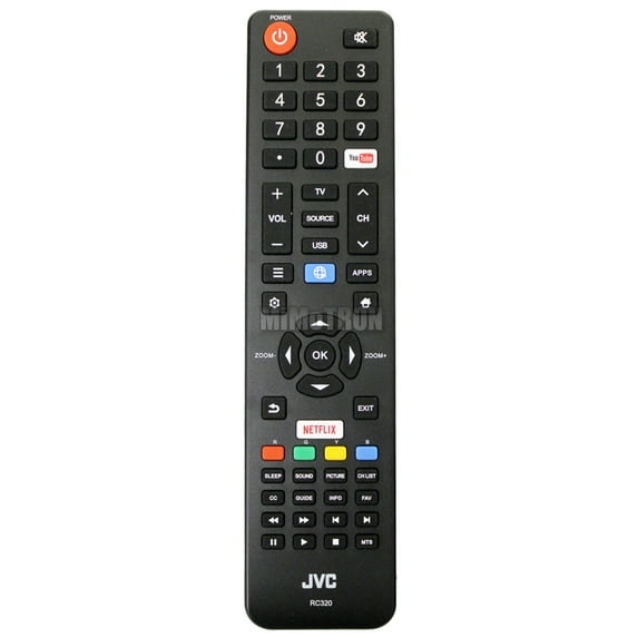 Genuine JVC RC320 Smart TV Remote Control - Walmart.com
