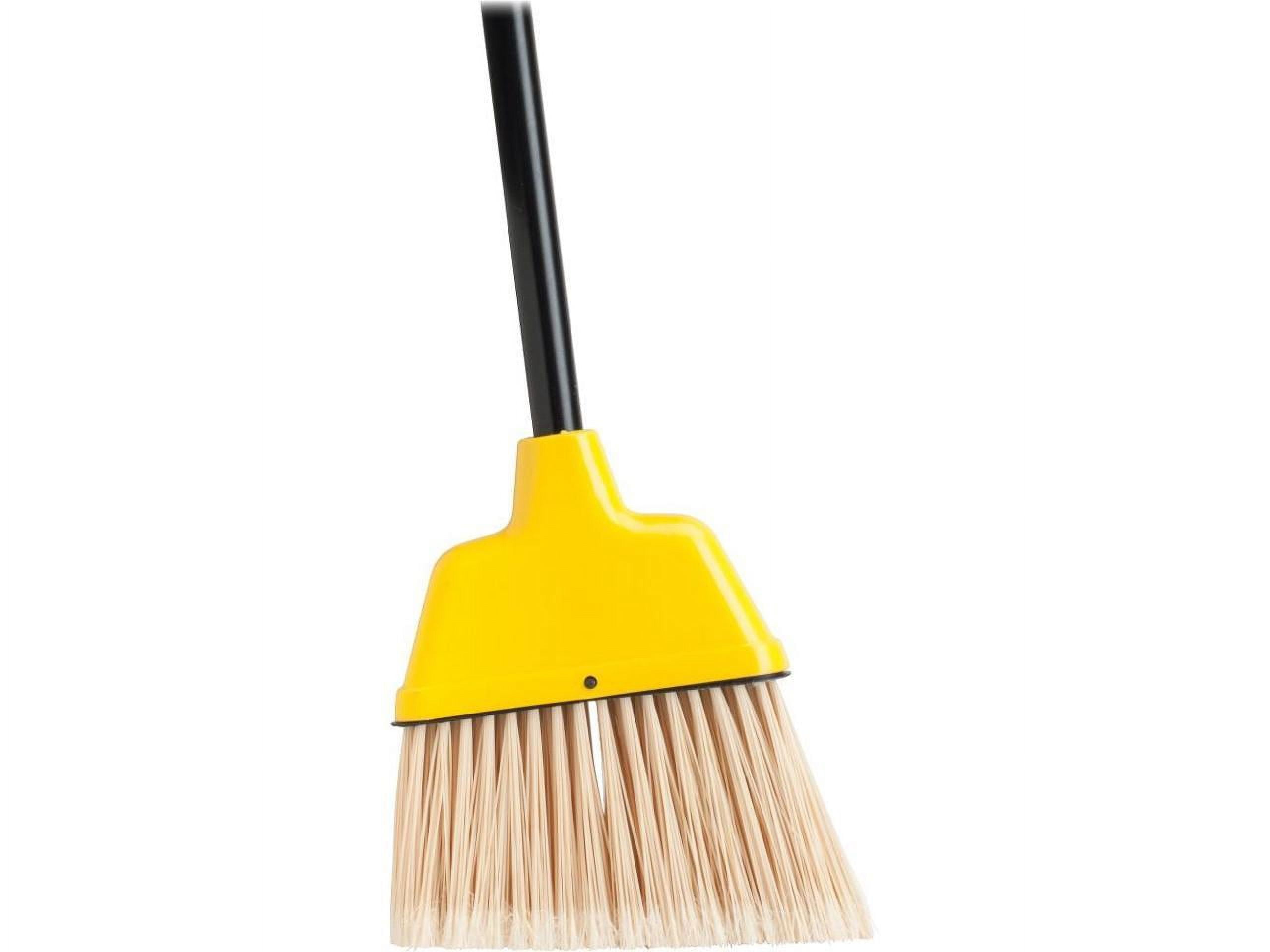 Genuine Joe Solutions Angle Broom, Yellow, 47 Inch Steel Handle, PVC ...