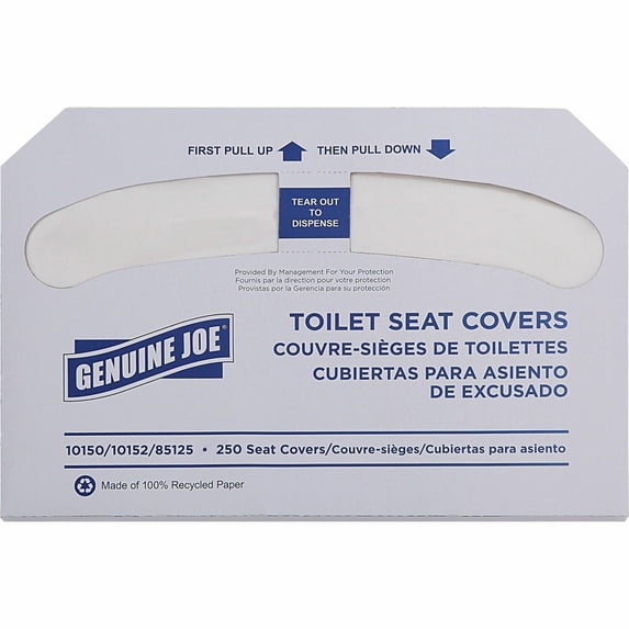 Genuine Joe, GJO85125, Toilet Seat Covers, 5000 / Carton, White ...