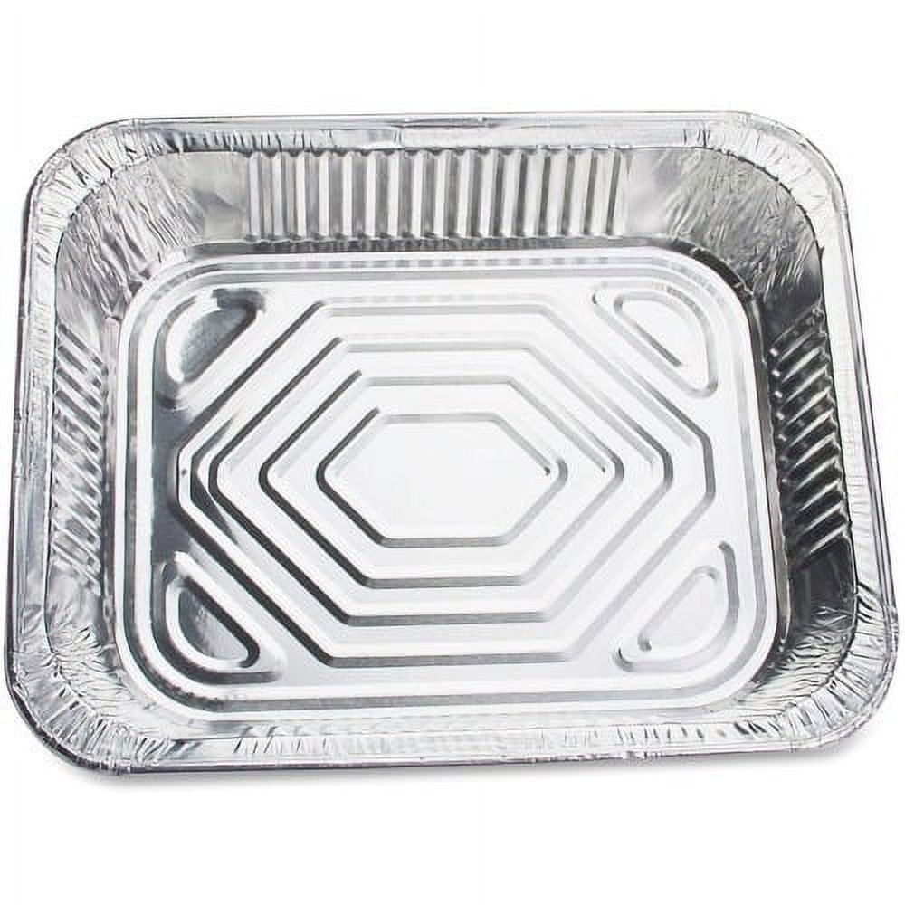 Genuine Joe Half-size Disposable Aluminum Pan 4 quart 0.50" Diameter ...