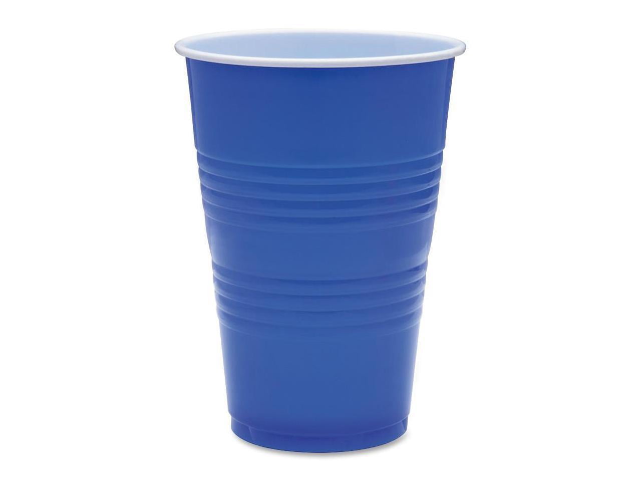 Genuine Joe Party Cups 16oz. 50/PK Blue 11250 - Walmart.com