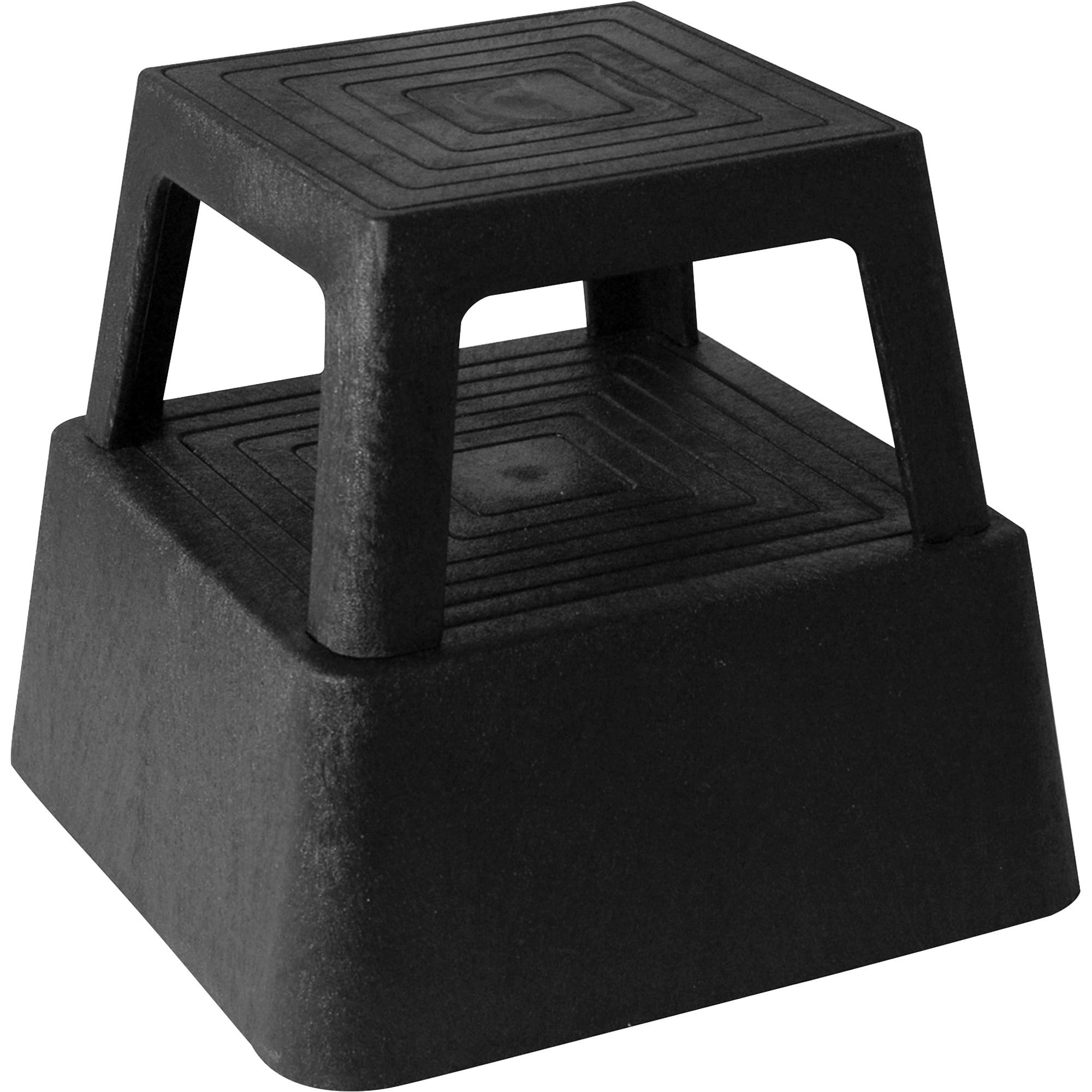 Genuine Joe Plastic Step Stool, Black - Walmart.com