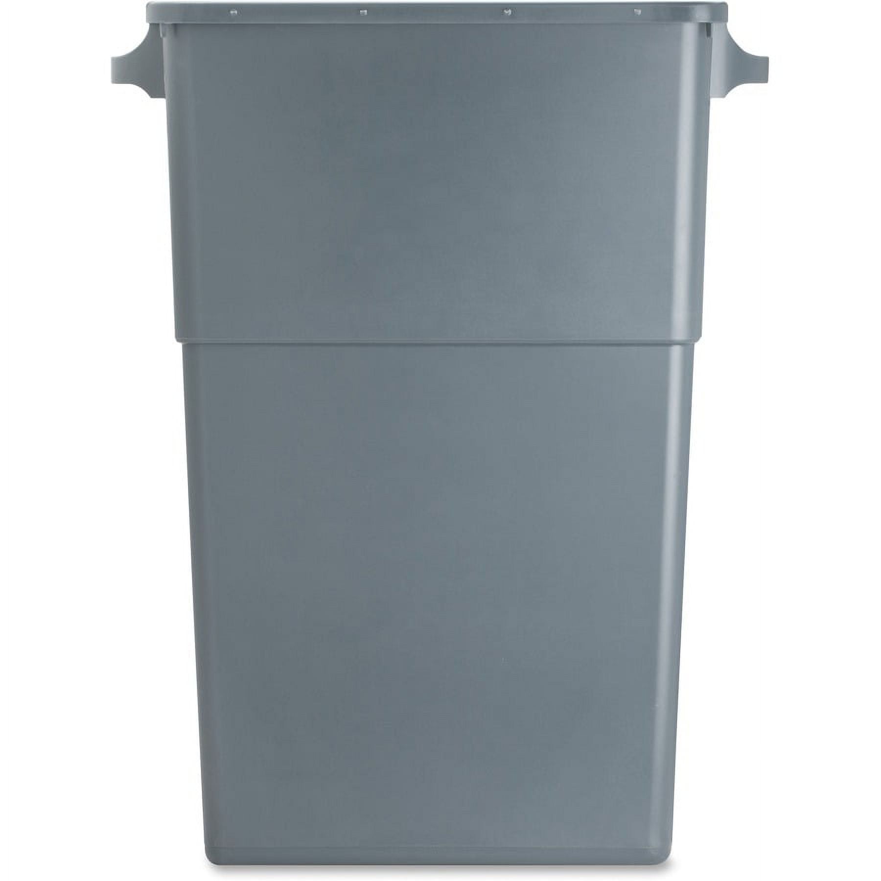 Genuine Joe Space-Saving Waste Container - 23 gal Capacity - Handle ...
