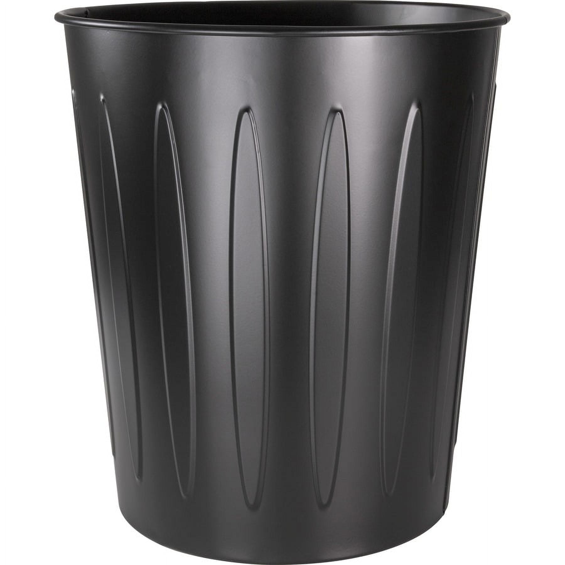 Genuine Joe Steel 6 Gallon Office Fire-safe Trash Can - 6 gal Capacity ...