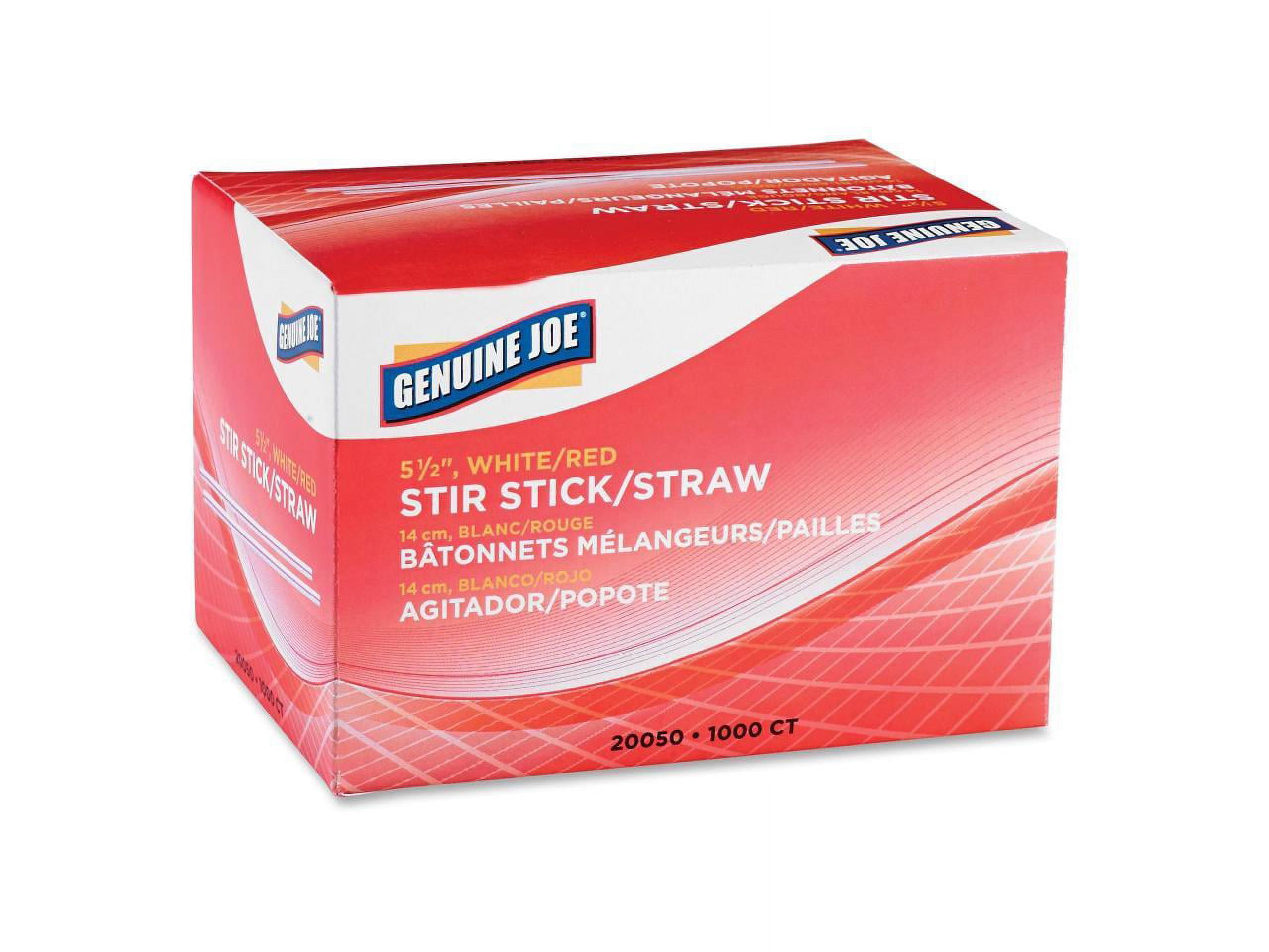 Genuine Joe Stir Sticks, White, 5.50" Length, 1000/CT, GJO20050 ...