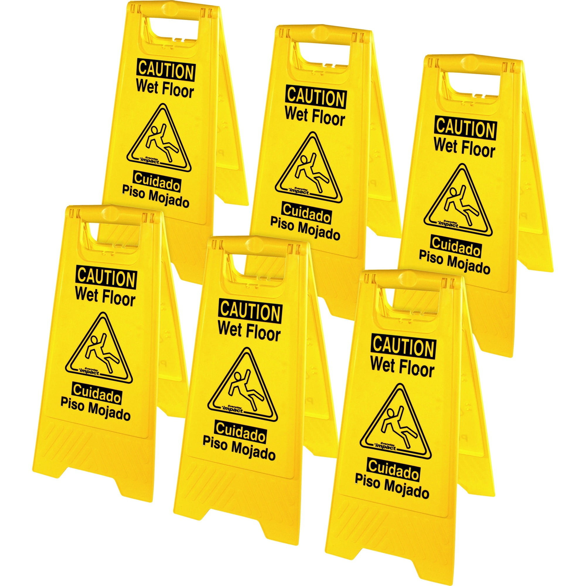 Free Shipping! Genuine Joe Solutions Universal Wet Floor Sign 6 Pack ...
