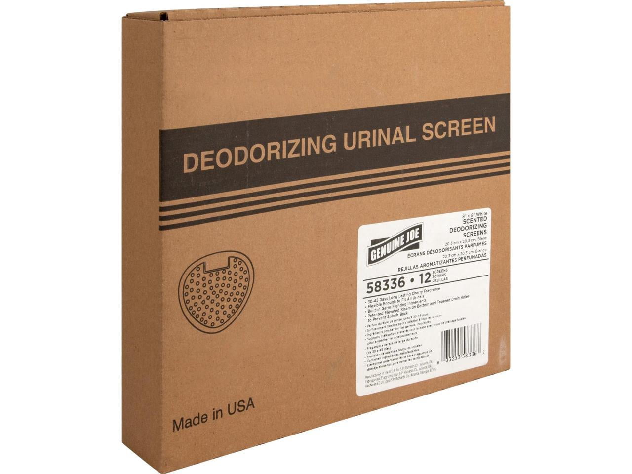 Genuine Joe Urinal Screen 30-45 Days 12/BX Cherry Scent/White 58336 ...