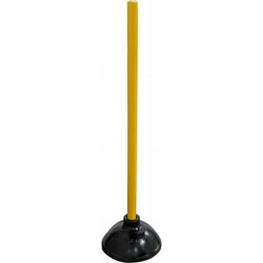 Great Value Toilet Plunger with 16in Ergonomic Plastic Handle and Large ...