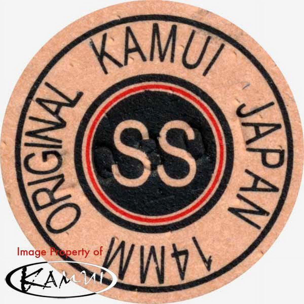 KAMUI Super Soft Pool Cue Tip, Brown Leather, 14mm, Made of Pigskin ...