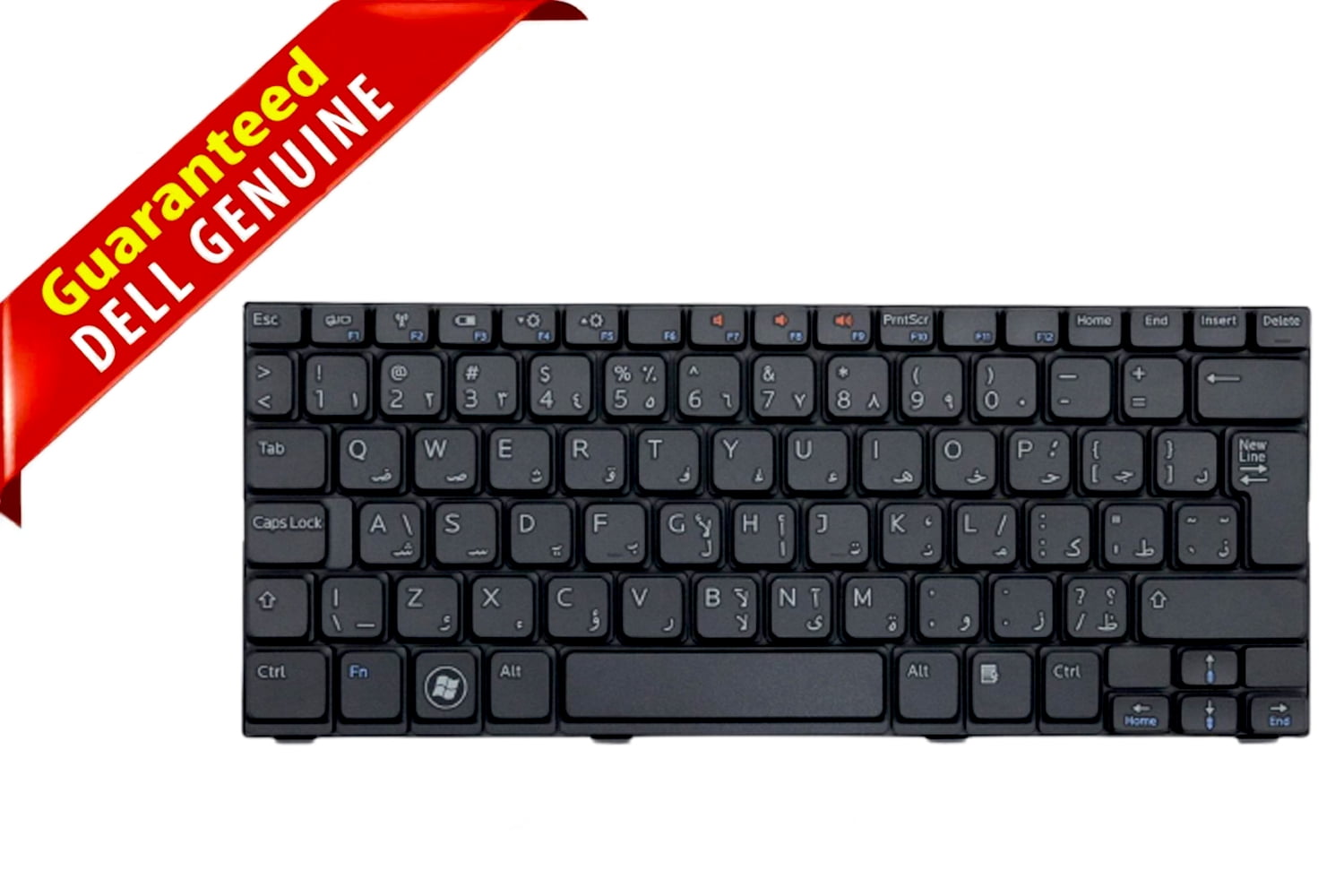 Genuine Keyboard Arabic for Dell Mini Inspiron 1018 1R46K (New ...