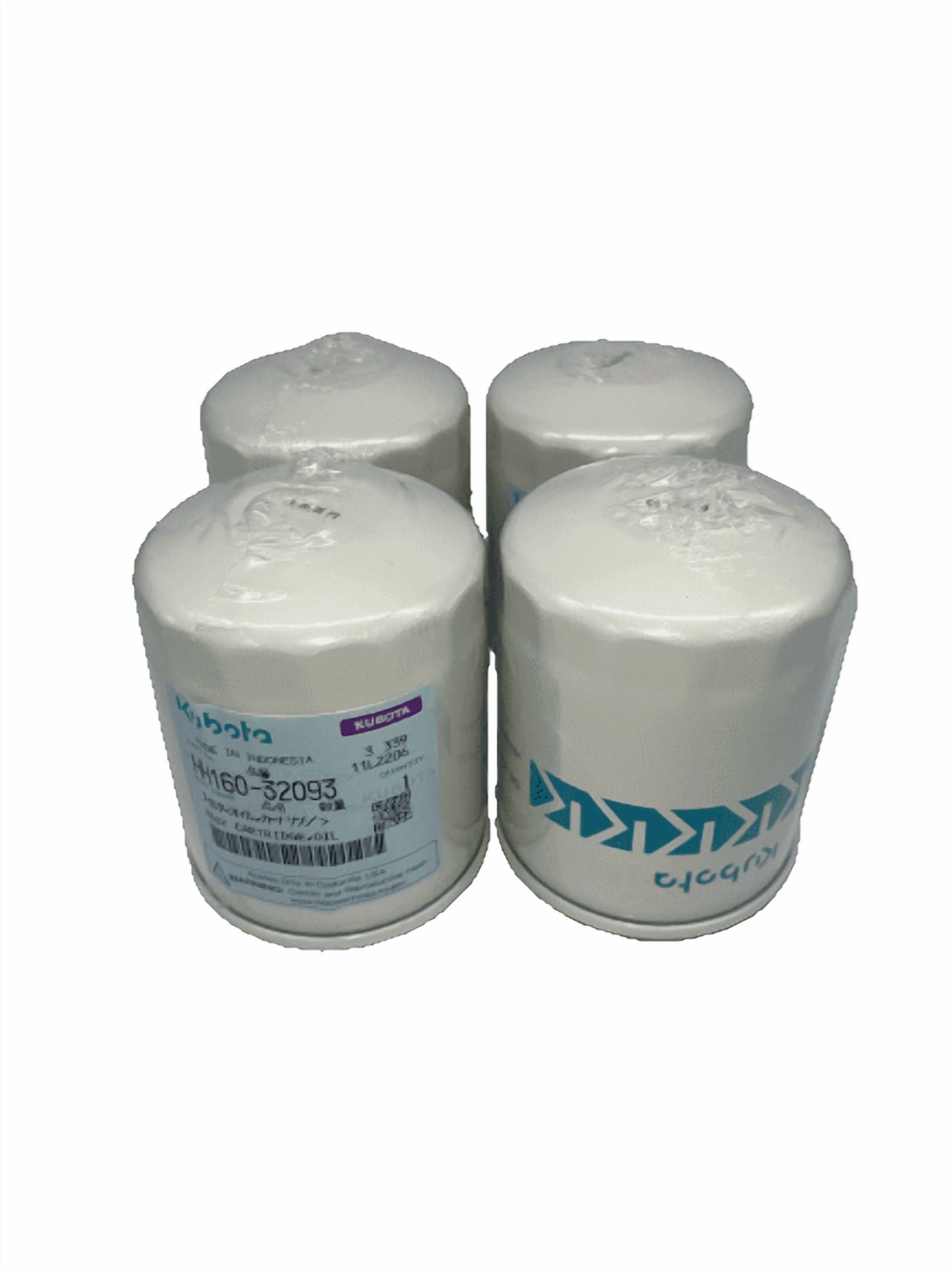 Genuine Kubota Oil Filter 4 Pack HH160-32093 16271-32090 Grasshopper ...