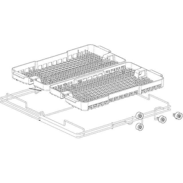 Genuine LG OEM Replacement Dishwasher Rack Assembly AHB33839405 ...