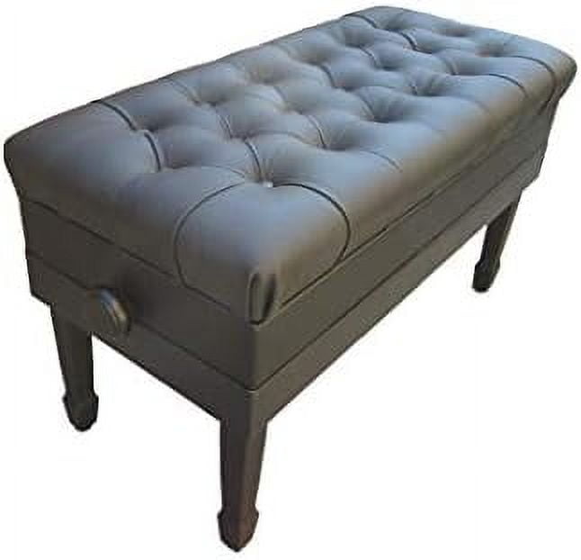 Genuine Leather Adjustable Duet Size Artist Concert Piano Bench Stool ...