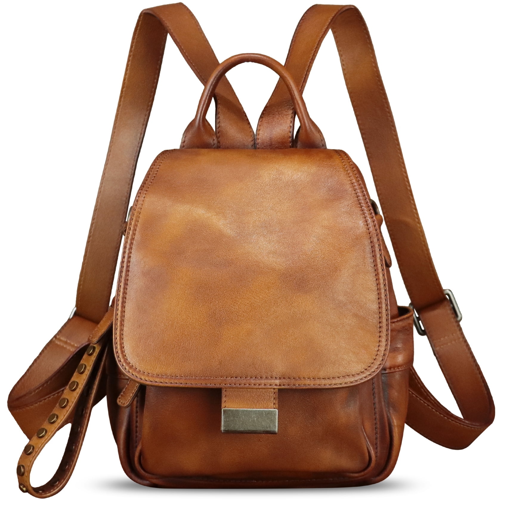 Genuine Leather Backpack Purses for Women Handmade Rucksack Vintage ...