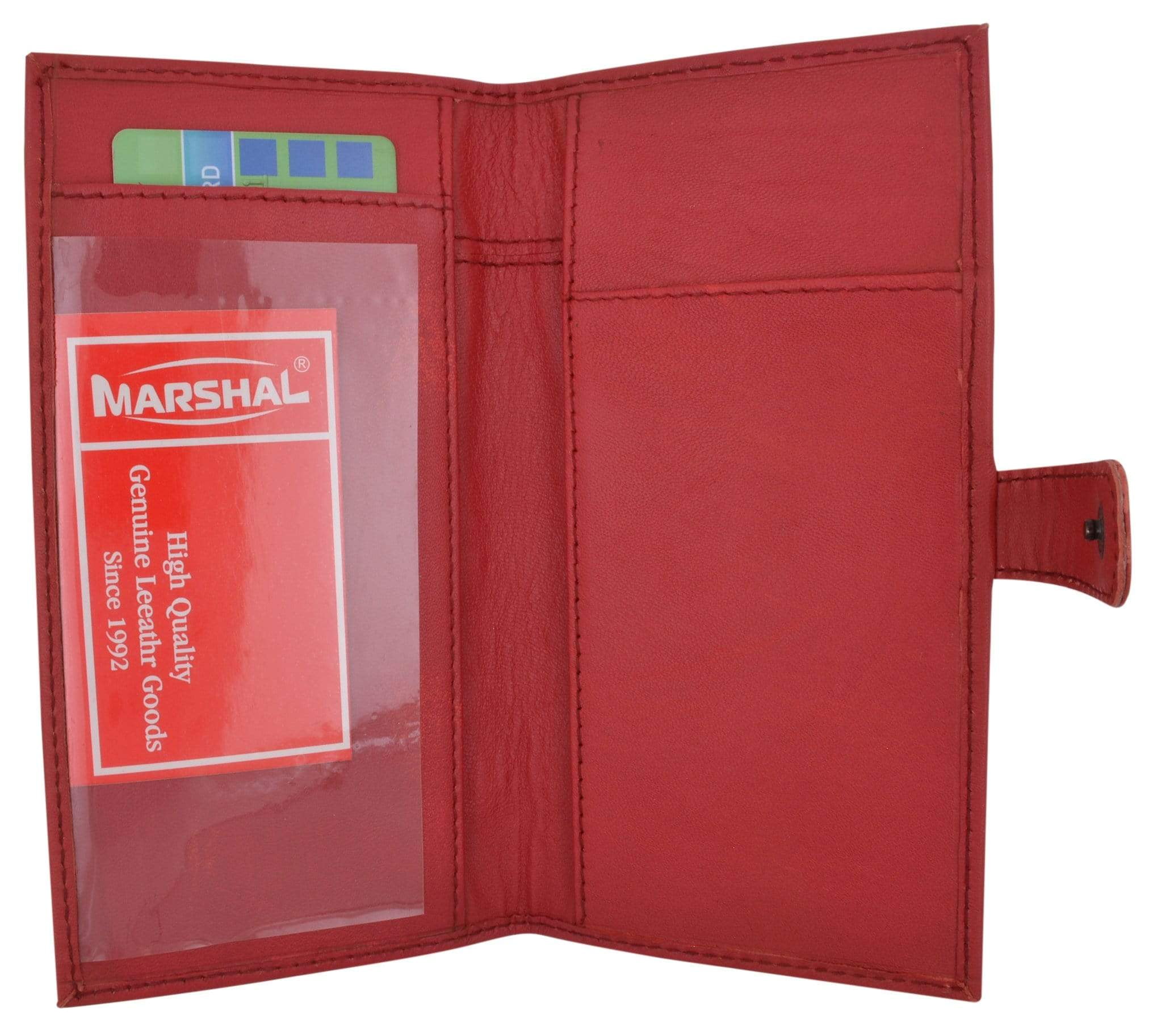 Genuine Leather Basic Checkbook Holder with Snap Closure 157 - Walmart.com