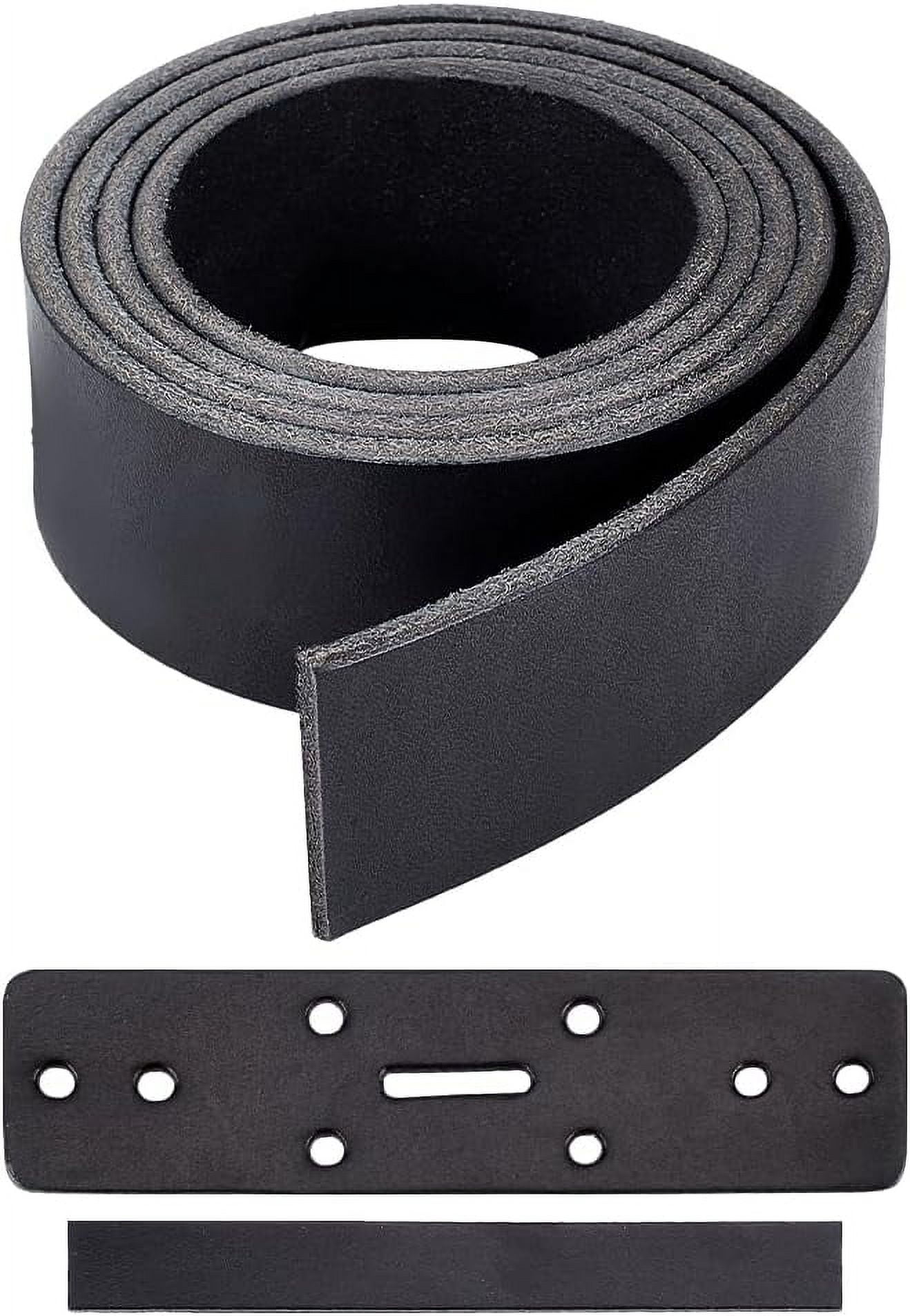 Genuine Leather Belt Strip 1.5" Wide Leather Blank Belt 51.18Inch ...