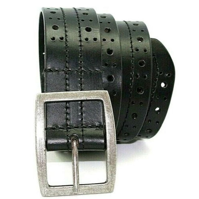 Genuine Leather Belts For Men Black Western Belts Buckle Tool ...