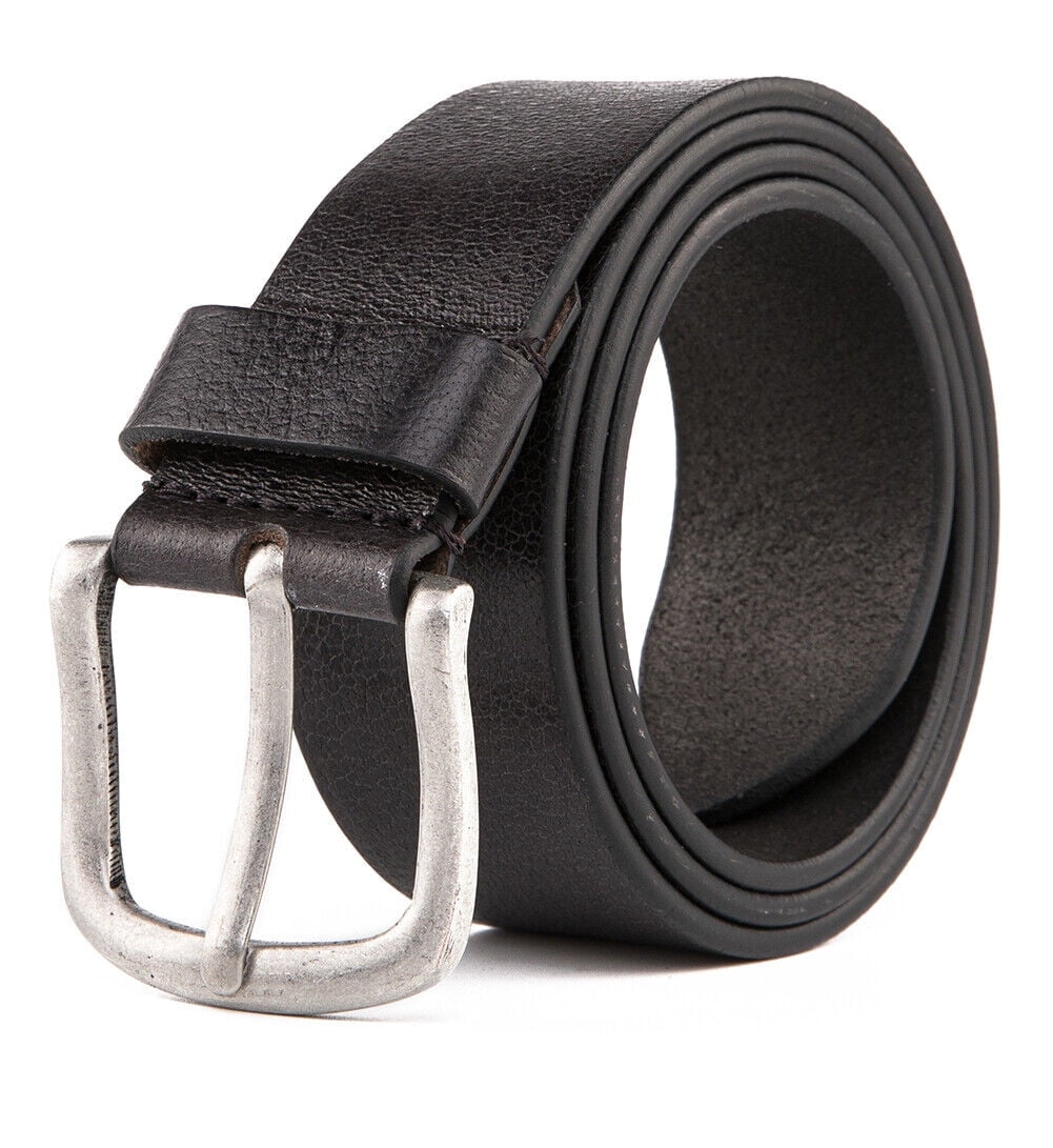 Fabio Valenti Scratch Resistant Men's Leather Casual Belt, Black ...