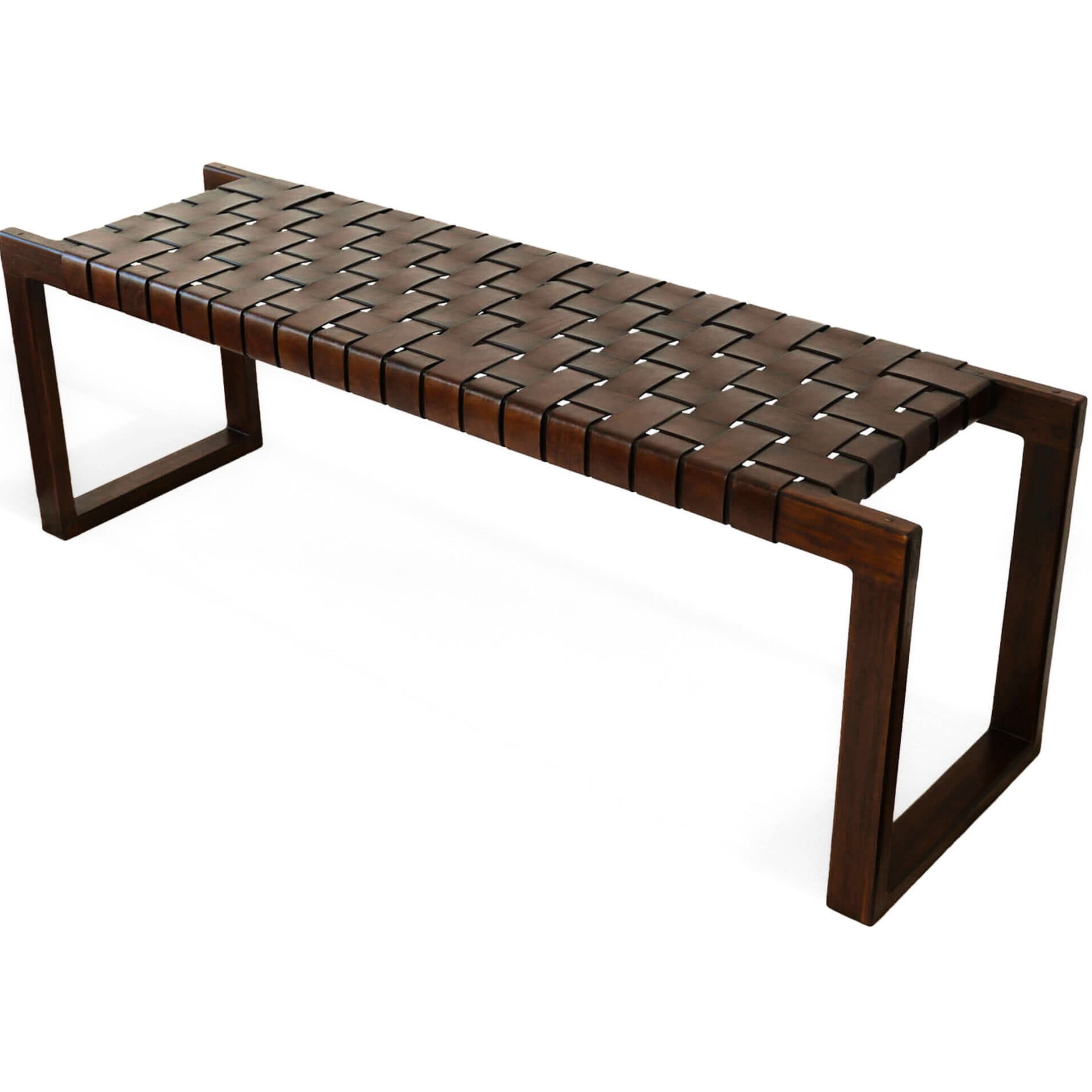 Genuine Leather Bench+Solid Wood Construction”-“Hotel Foyers/Retail ...