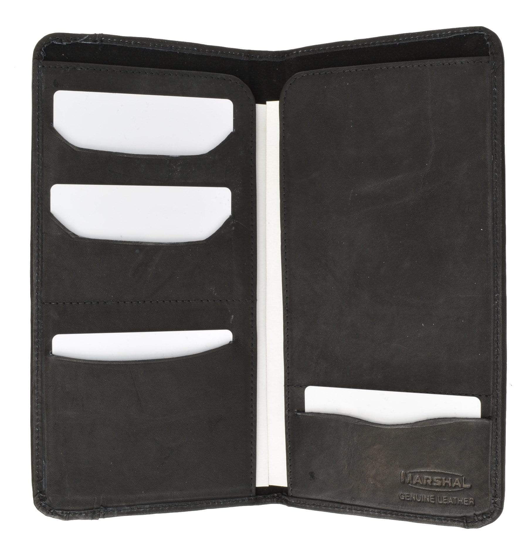 Genuine Leather Boarding Pass and Passport Holder with Credit Card ...
