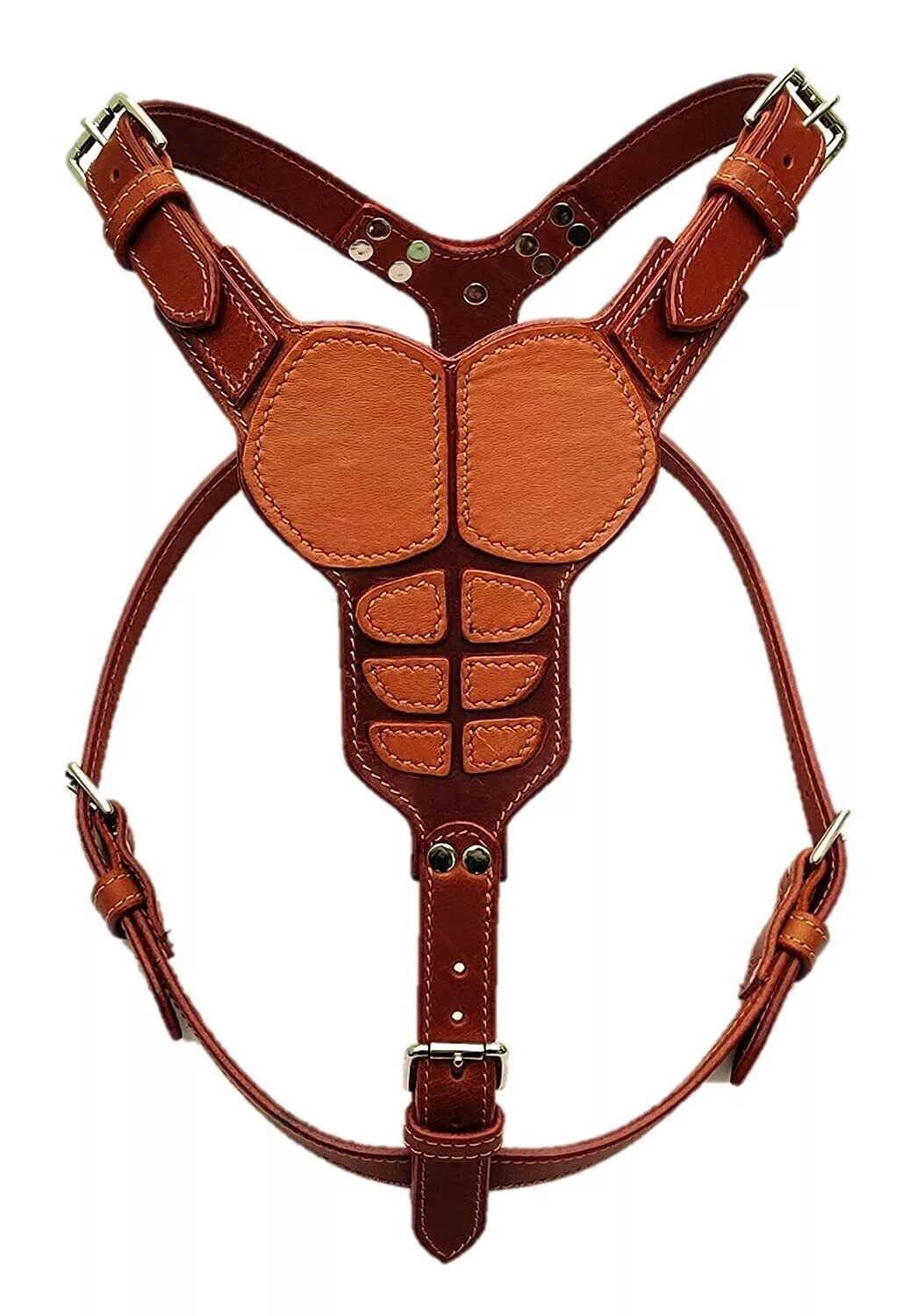 Genuine Leather Body Builder Dog Abs Harness For Large| Xtra Large| All ...