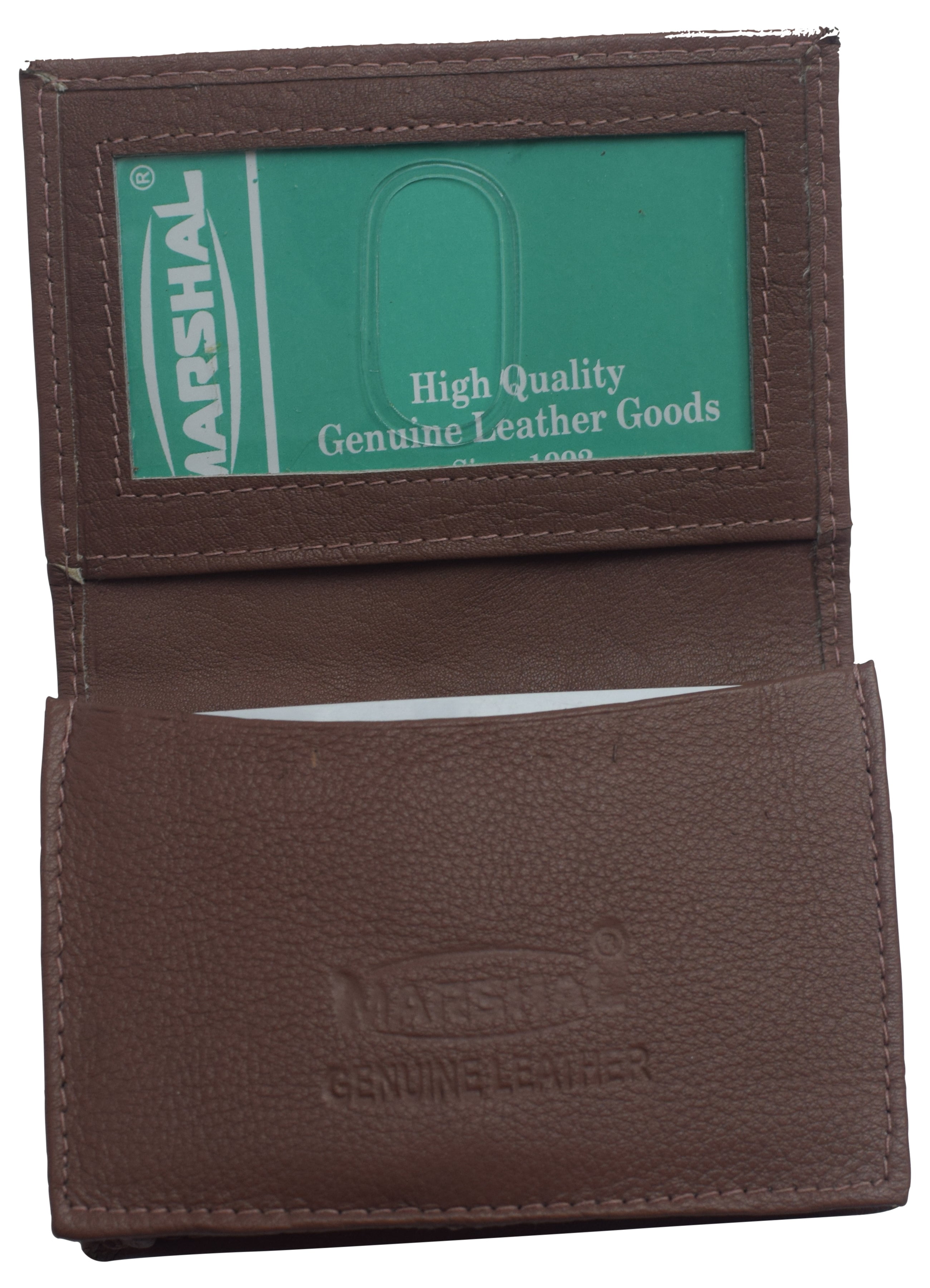 Genuine Leather Business Card Holder Name Card Case Credit Card Wallet ...