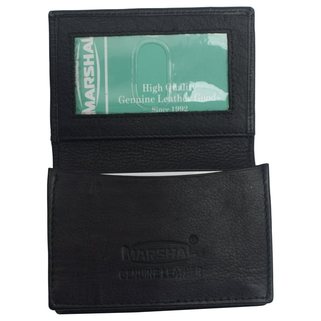 Genuine Leather Business Card Holder Name Card Case Credit Card Wallet ...