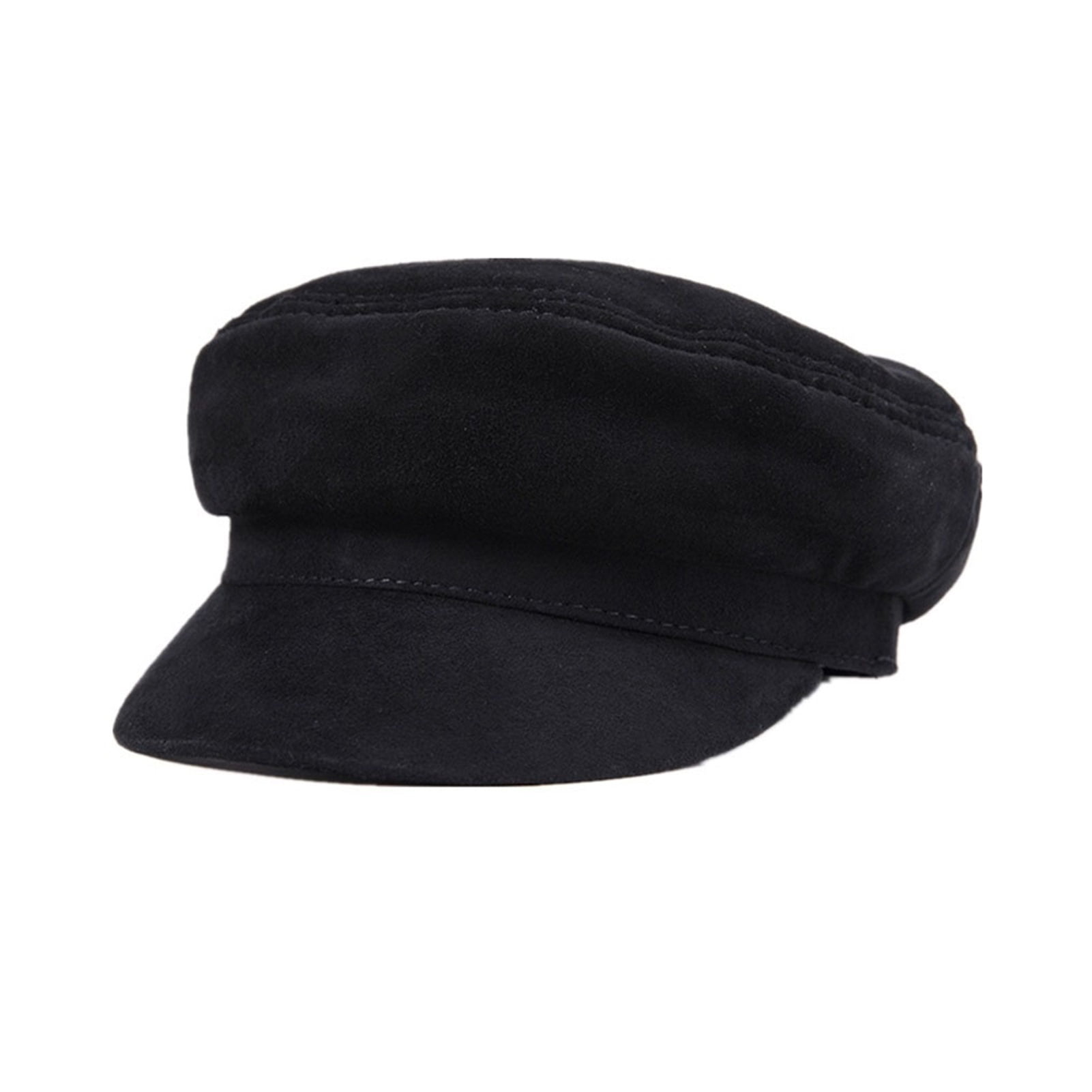 Genuine Leather Cap Men Newsboy Mil-itary Hats Vintage Women Gatsby ...