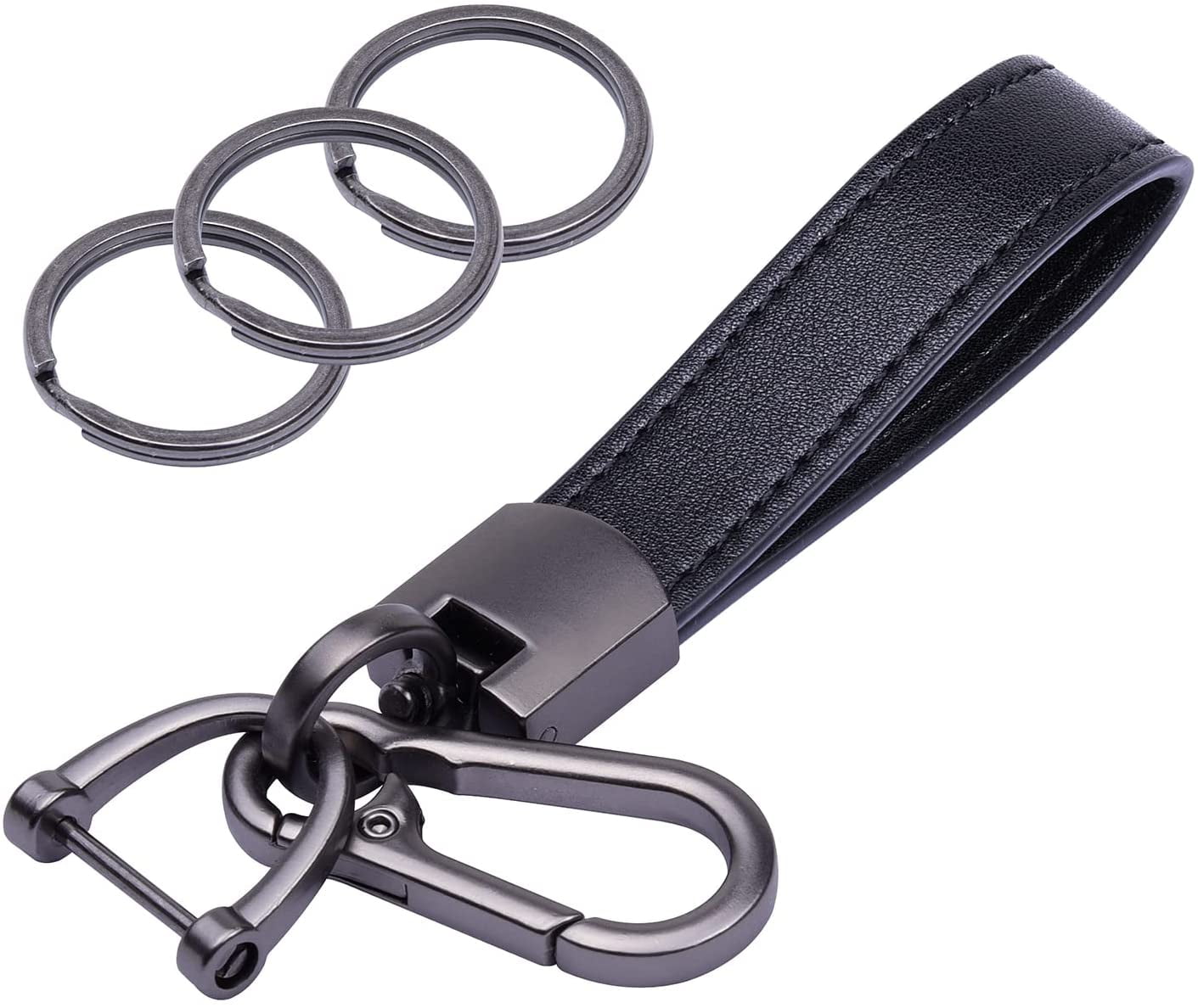 Genuine Leather Car Keychain, Key Fob Key Chain for Men and Women ...