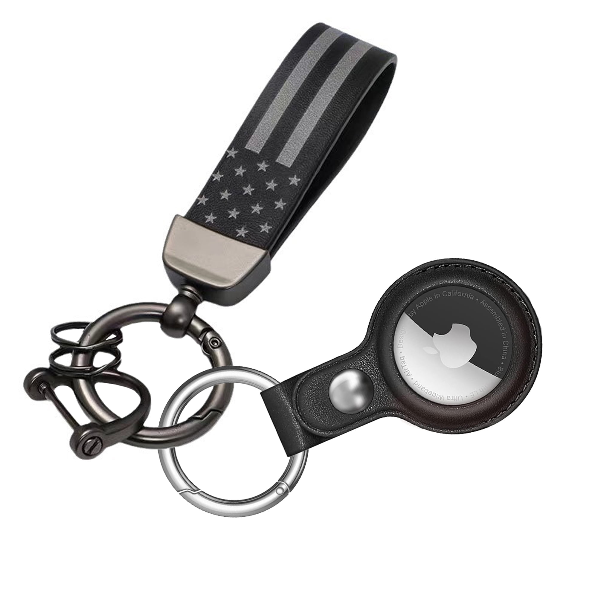 HardyComforts Car Keychain With American Flag Charm For Men And Women ...